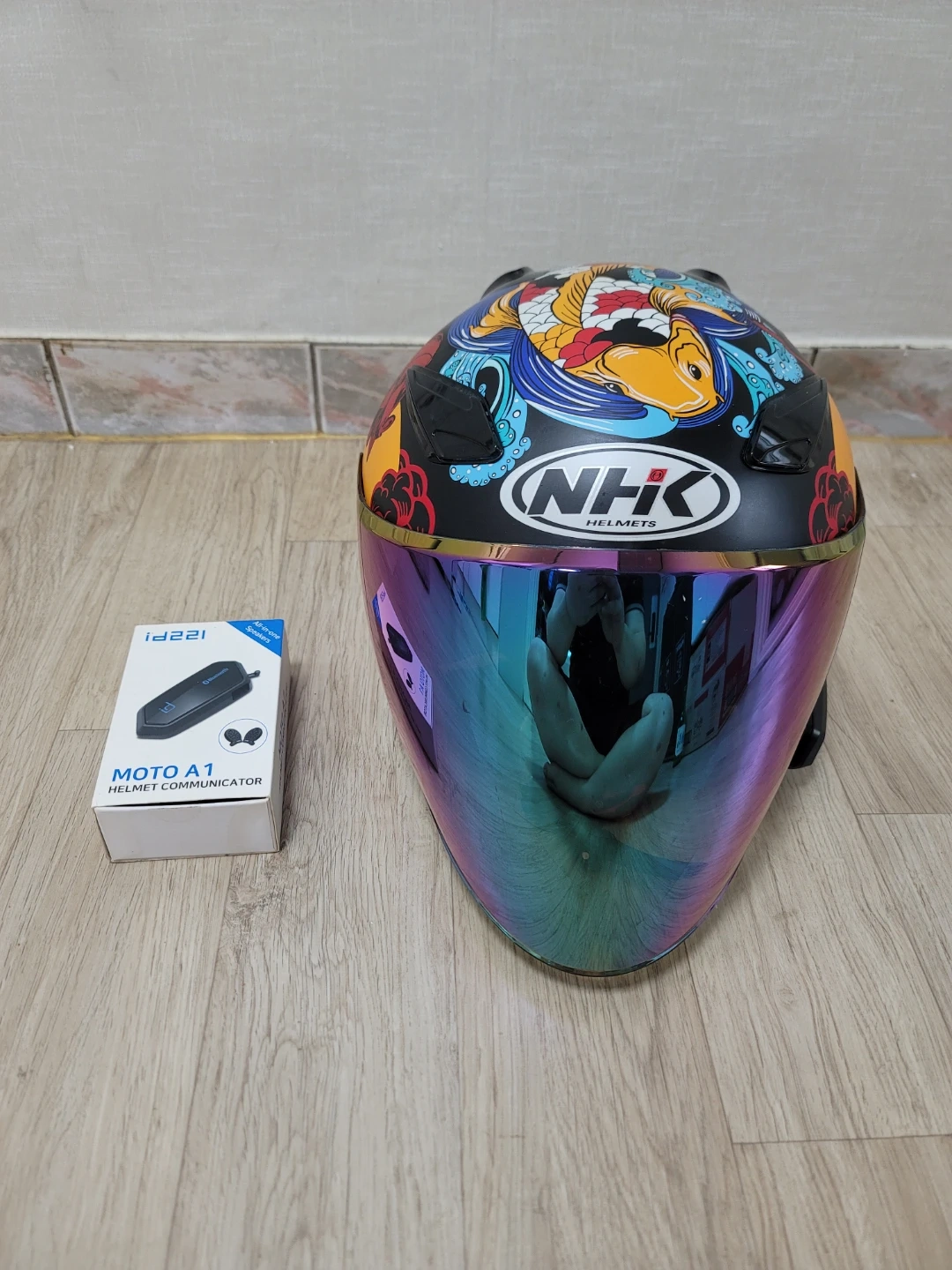 NHK 사무라이 오픈페이스 헬멧 블루투스 일괄 | 스포츠/레저 | 당근 중고거래