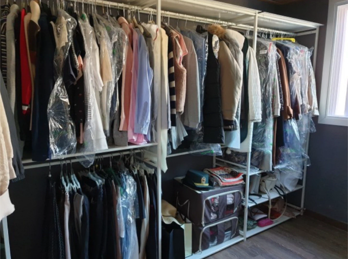 휴센 프리미엄 2810 드레스룸 시스템 행거 | 가구/인테리어 | 당근 중고거래