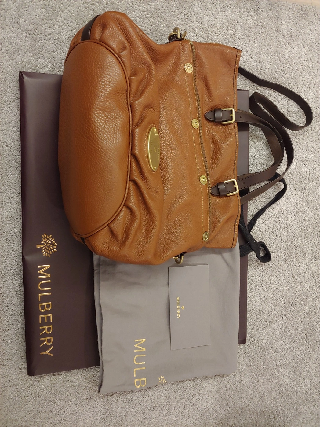 멀버리 가죽 토트백 브라운 | 여성잡화 | 당근 중고거래