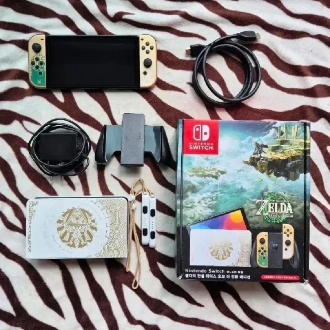 풀구성 닌텐도 스위치 oled 올레드 젤다의 전설 티어스 오브 더 킹덤 에디션 | 취미/게임/음반 | 당근 중고거래