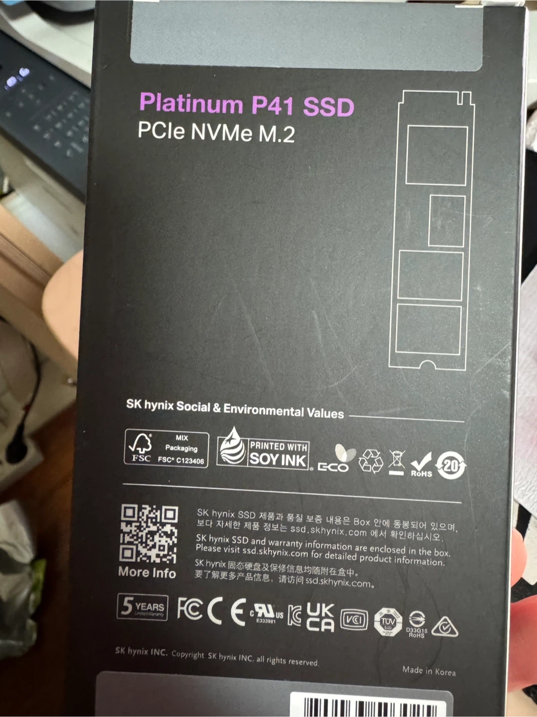 SK하이닉스 Platinum P41 nvme M.2 SSD 1TB 새제품 | 디지털기기 | 당근 중고거래