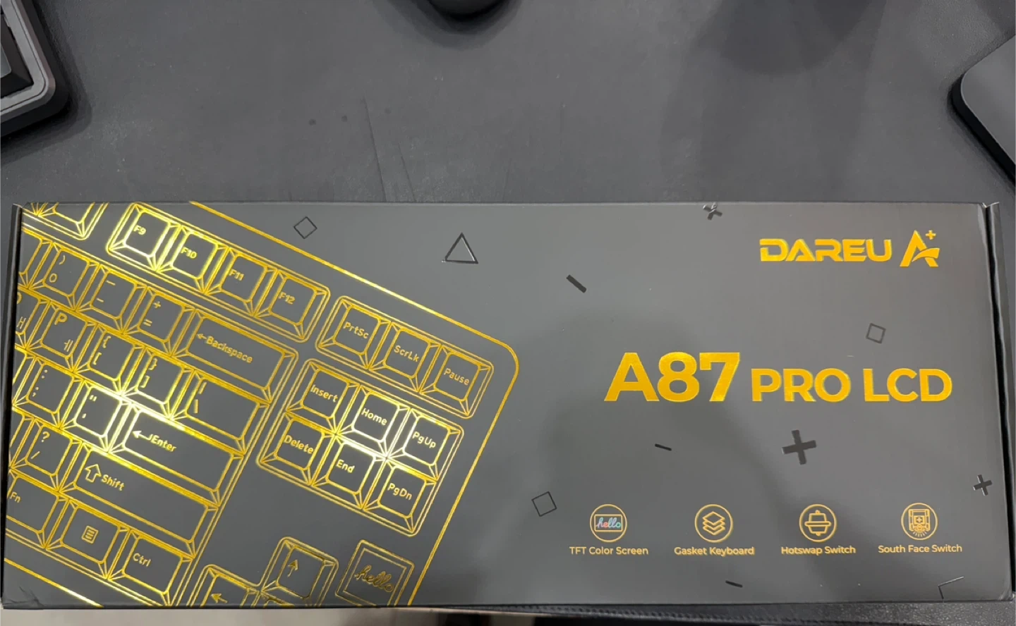 다얼유 A87 PRO LCD 레트로 베이지 저소음 머스터드축 중고 풀박스 민트급 | 디지털기기 | 당근 중고거래