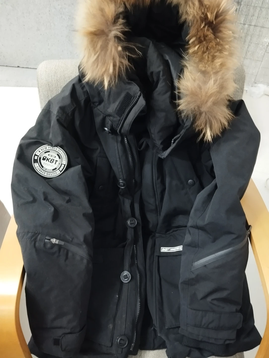 BKBT 검정 패딩 점퍼ㅡ100 | 남성패션/잡화 | 당근 중고거래