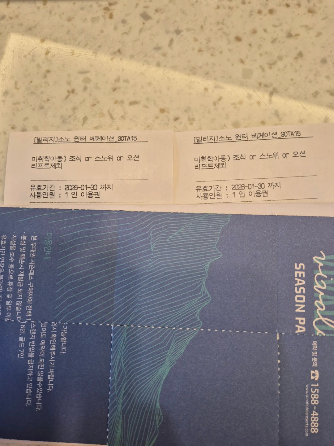 비발디 소노 미취학 조식or스노위 2장 | 디지털기기 | 당근 중고거래