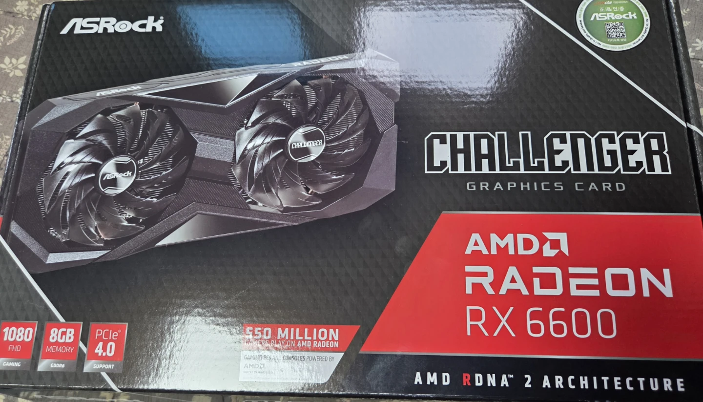 ASRock RX 6600 Challenger D 8GB 그래픽카드 | 디지털기기 | 당근 중고거래