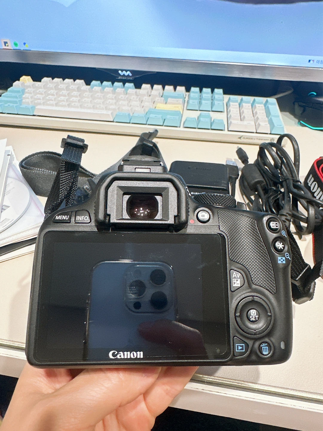 캐논 EOS 100D 블랙 DSLR 카메라 바디만(렌즈미포함) | 디지털기기 | 당근 중고거래