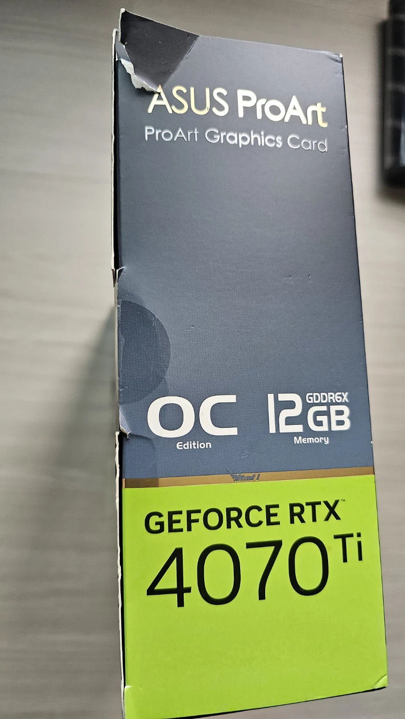 ASUS ProArt RTX 4070 Ti 그래픽카드 팝니다. | 디지털기기 | 당근 중고거래